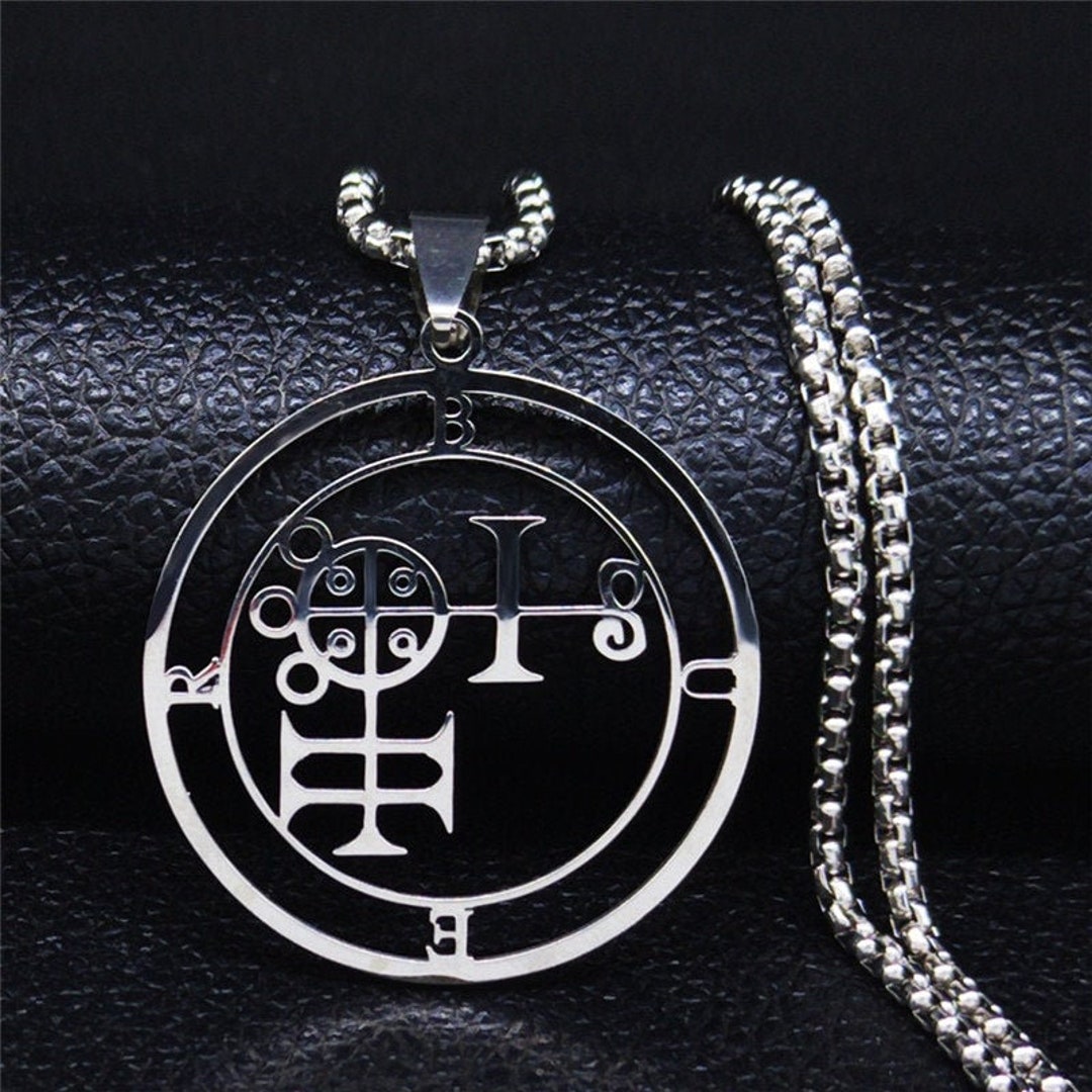 Sigil of BUER Pendant Stainless Steel Demon Seal Pendant Satan - Etsy