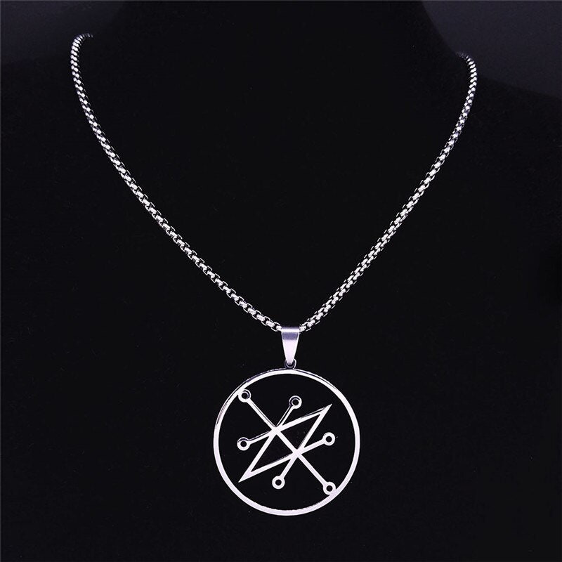 Sigil of AZAZEL Pendant Stainless Steel Demon Seal Pendant | Etsy