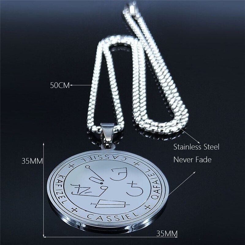 Sigil of Archangel CASSIEL Pendant Stainless Steel Religious - Etsy