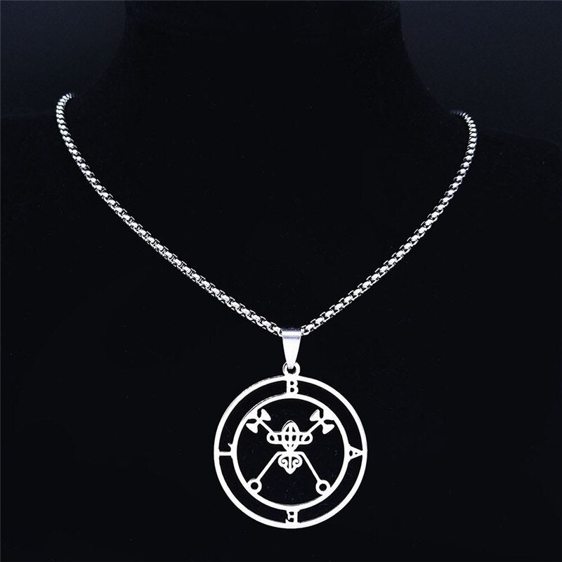 Sigil Of Bael Pendant Stainless Steel Demon Seal Pendant Sigil Etsy