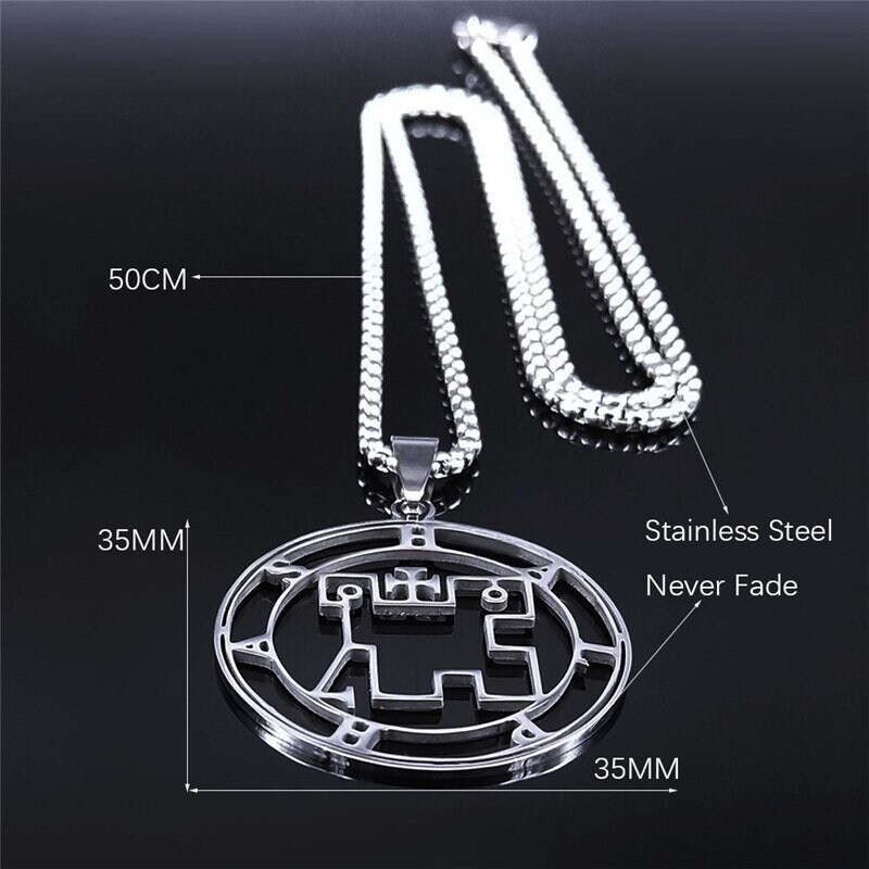 Sigil of HALPHAS Pendant Stainless Steel Demon Seal Pendant | Etsy