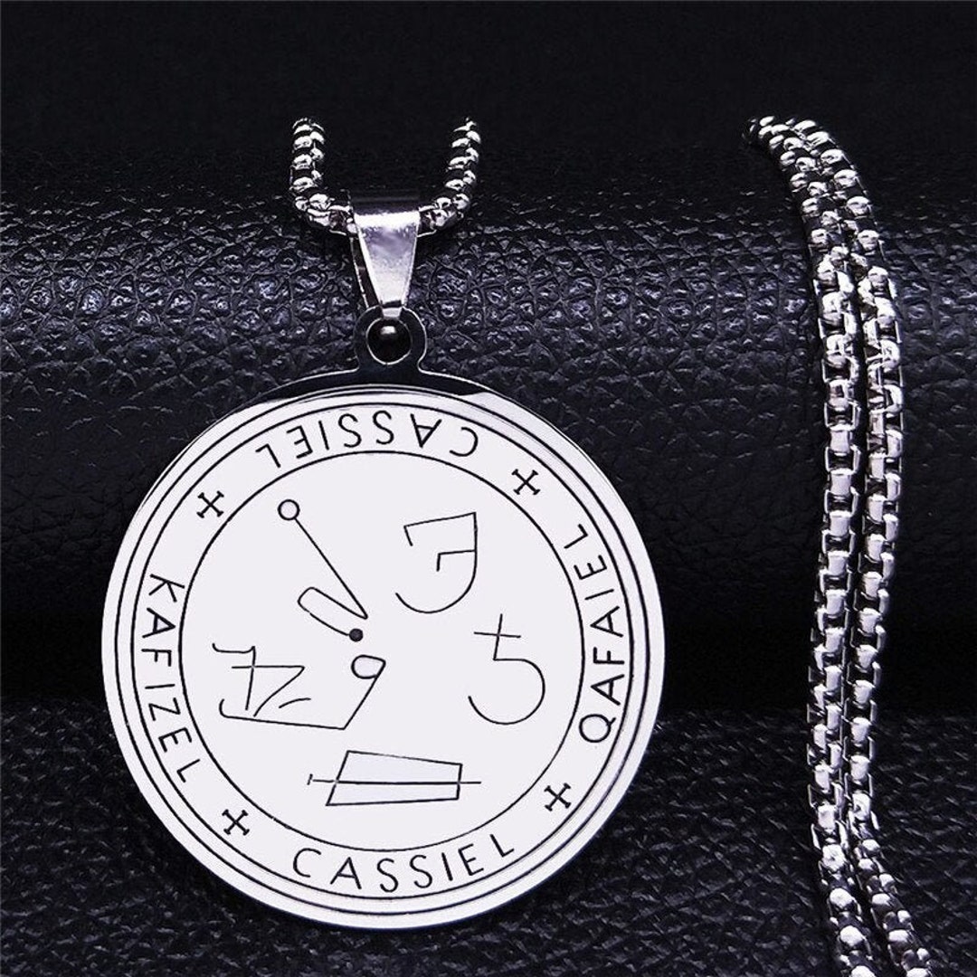 Sigil of Archangel CASSIEL Pendant Stainless Steel Religious - Etsy