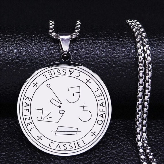 Sigil of Archangel CASSIEL Pendant Stainless Steel Religious - Etsy