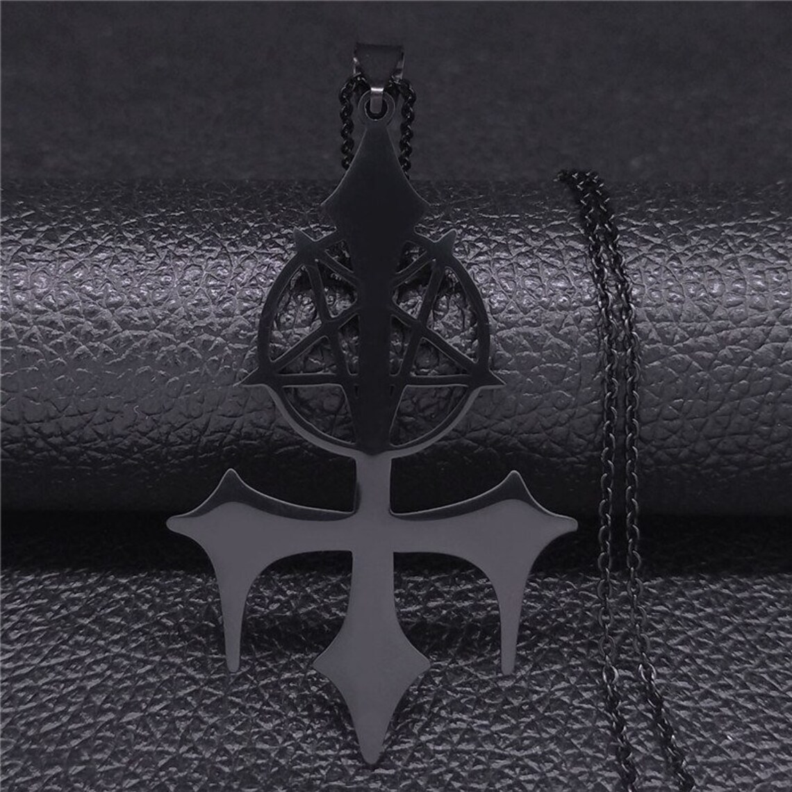 Pentagram Pendant Stainless Steel Demon Seal Pendant Satan - Etsy