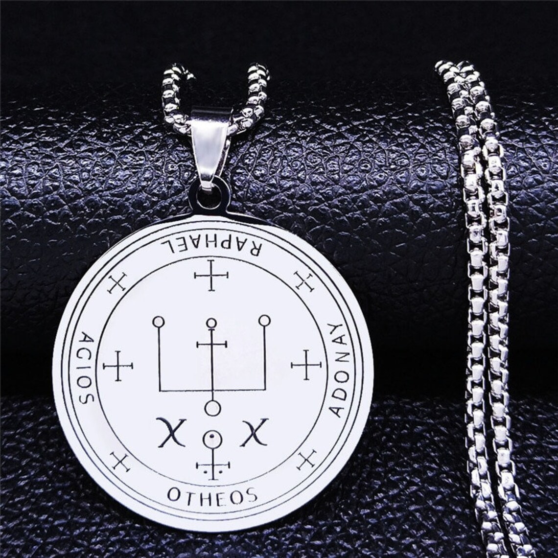 Sigil of Archangel RAPHAEL Pendant Stainless Steel Religious - Etsy