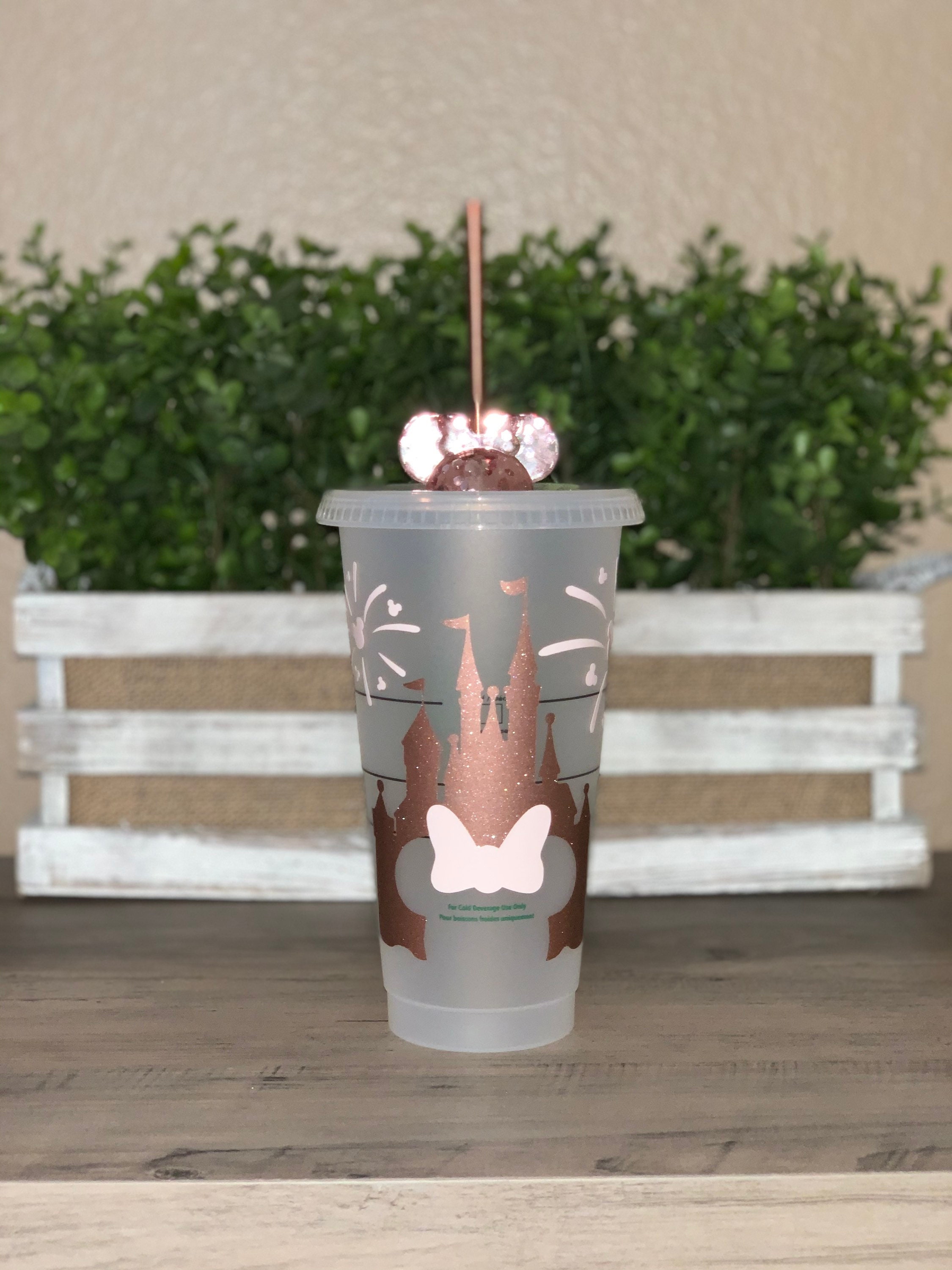 Rose Gold Castle Starbucks Cold cup | Etsy