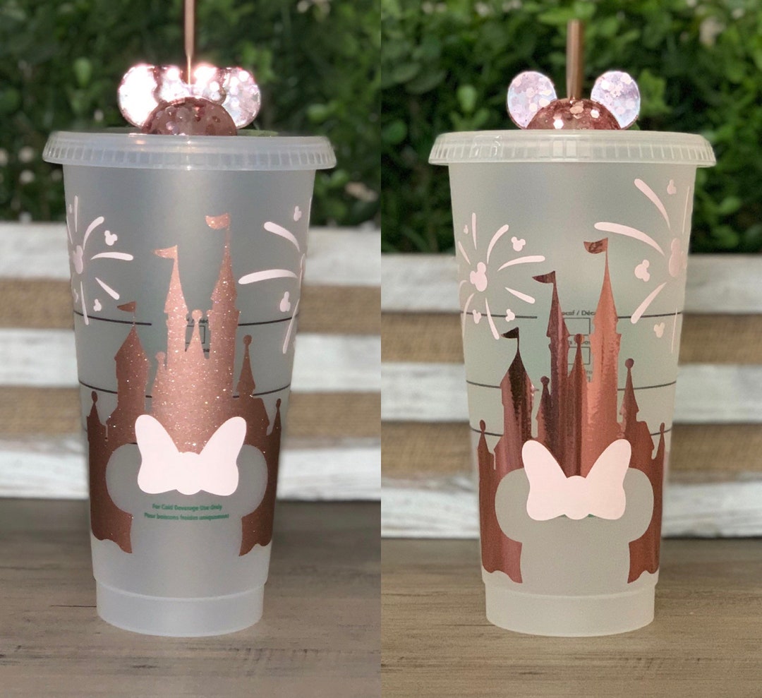 Rose Gold Castle Starbucks Cold Cup - Etsy
