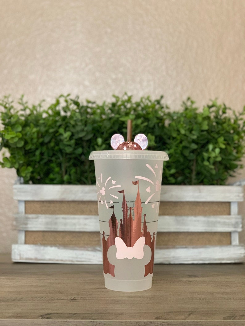 Rose Gold Castle Starbucks Cold Cup - Etsy