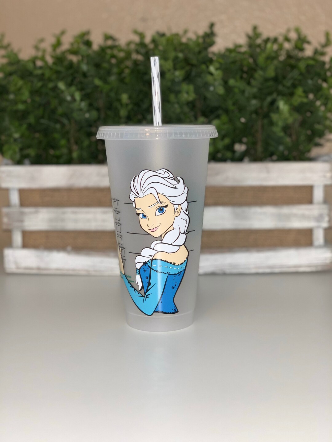 Elsa Inspired Starbucks Cold Cup - Etsy
