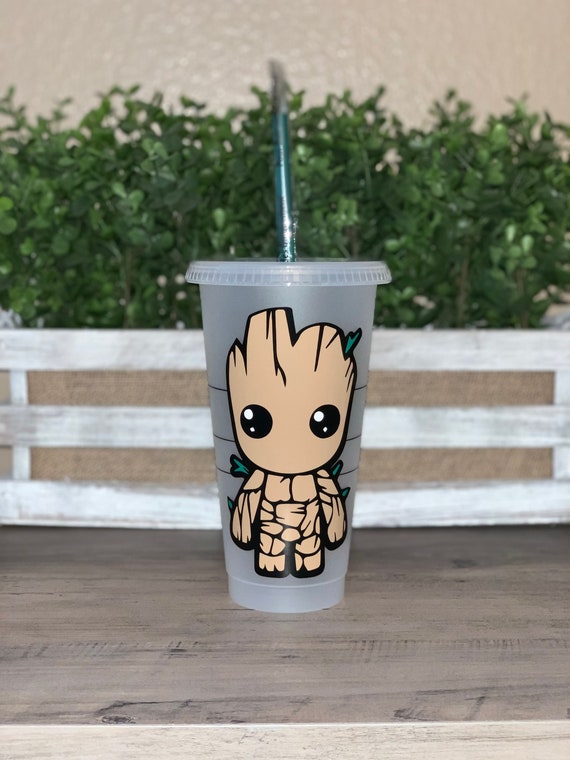 Baby Groot Inspired Starbucks Cold Cup | Etsy