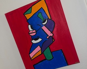 Block Face Painting - Etsy