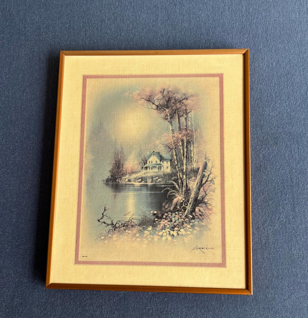 Vintage Preowned ANDRES ORPINAS Art Print Metal Frame - Etsy