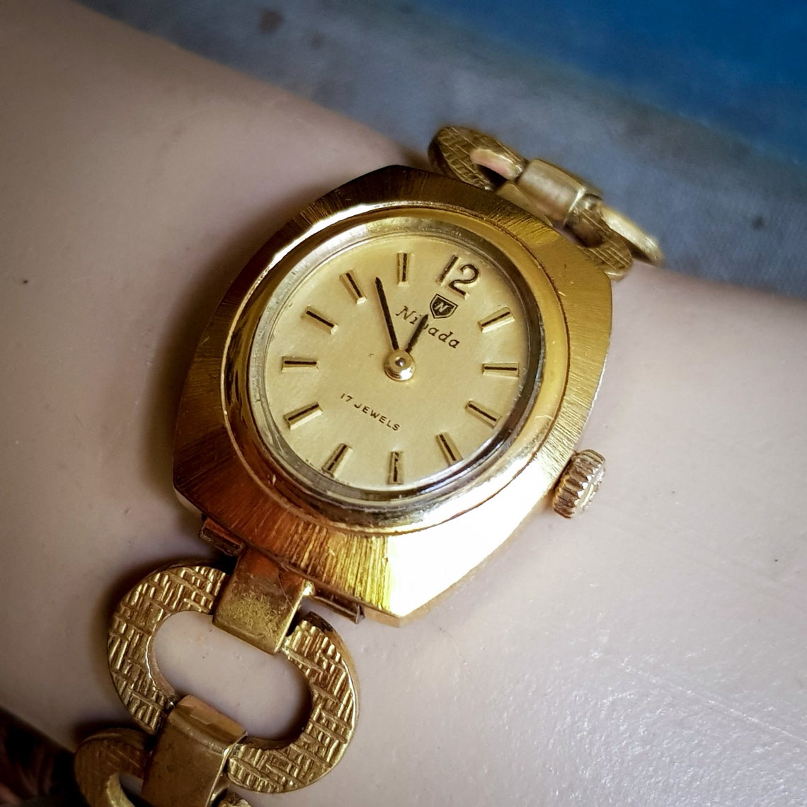 Nivada Watch Nivada Ladies Watch, Vintage 1970s, Gold Plated Watch ...