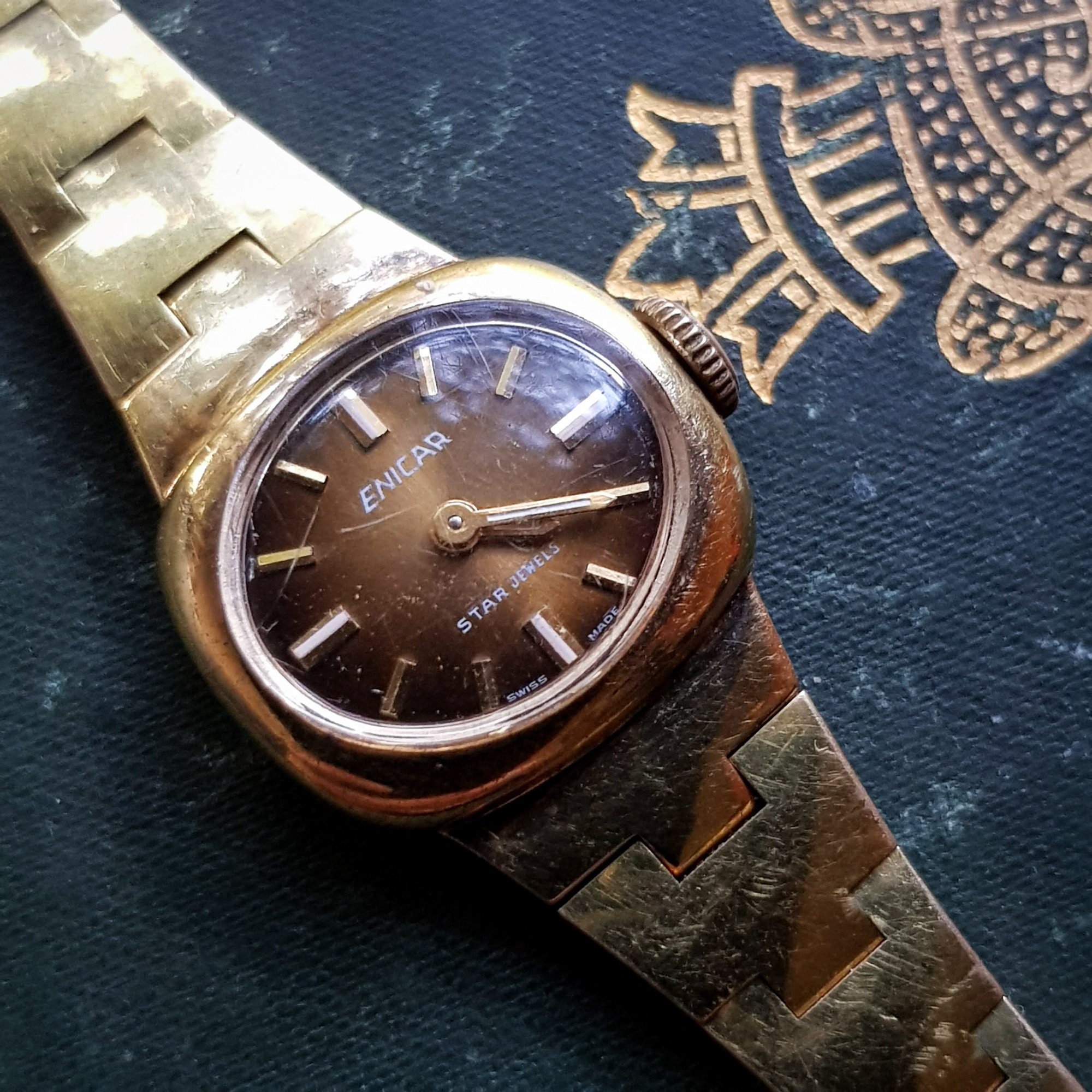 Enicar Watch | Enicar Star Jewels 6792501, Vintage 1970s, Ladies Manual ...