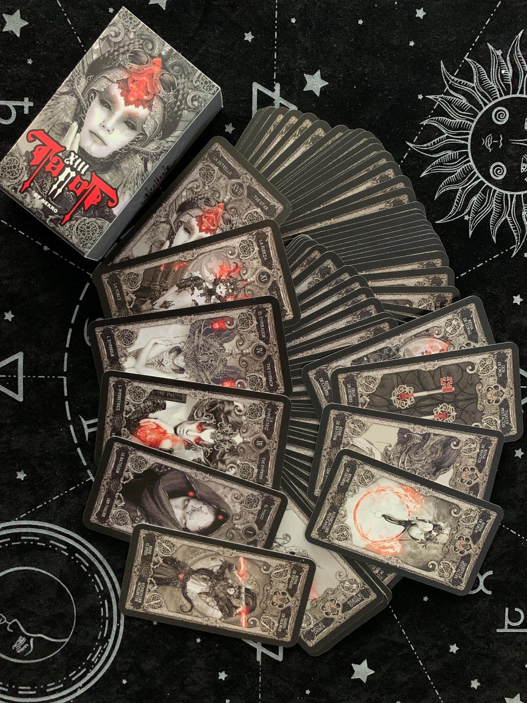 Tarot Deck Tarot Cards Future Telling Divination Oracle Tarot Gift Set ...