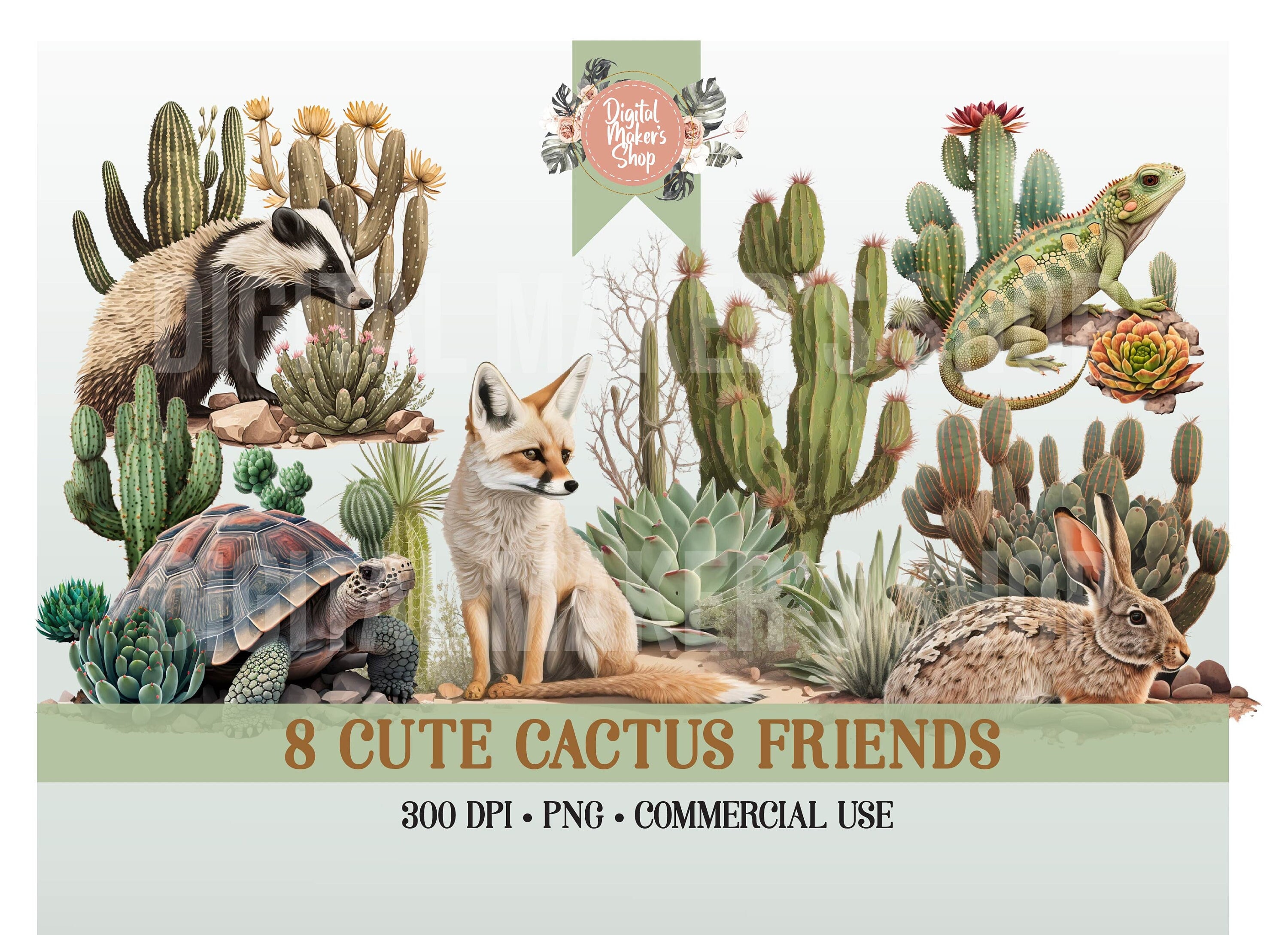 Desert Plants And Animals Clipart
