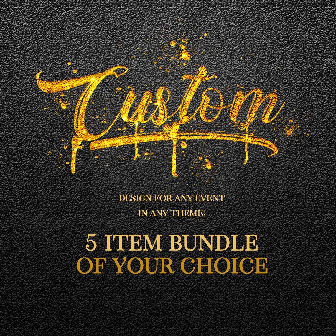 Complete Personalized Design for a Set of 5 Items in Any Theme - Etsy