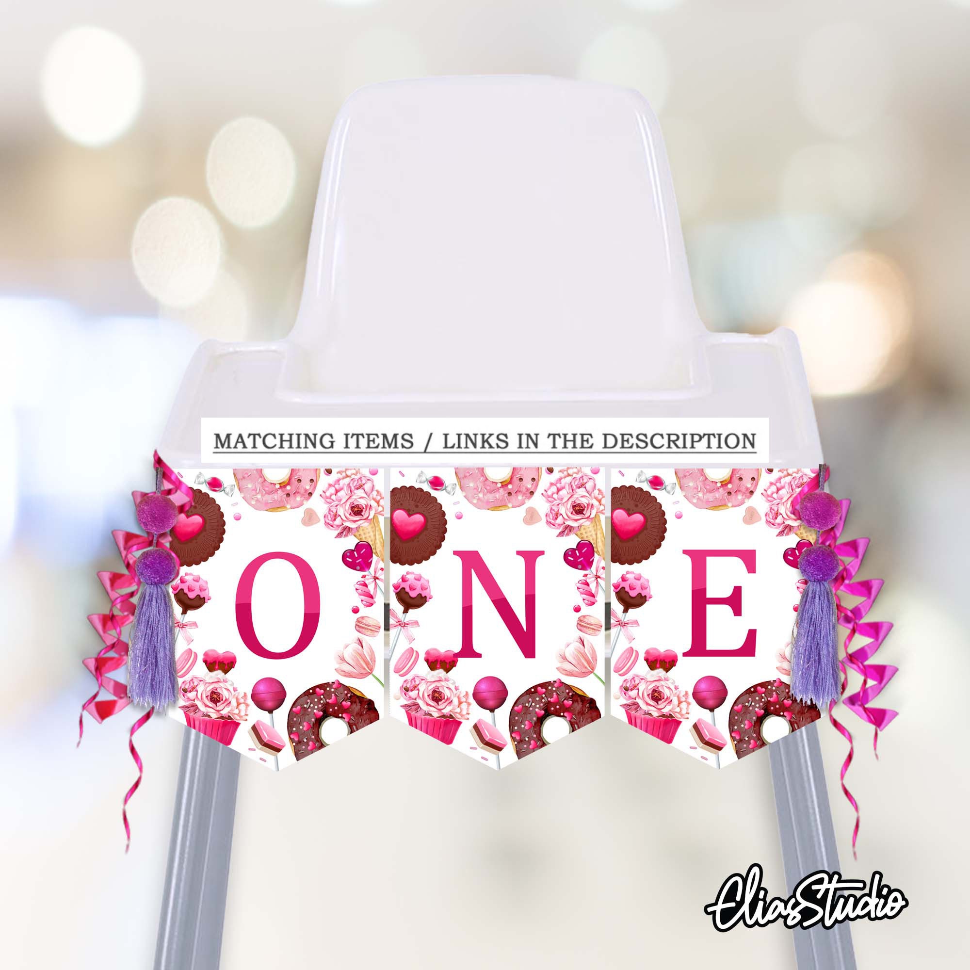 DIY Sweet One Valentines Happy Birthday Banner Two Sweet - Etsy
