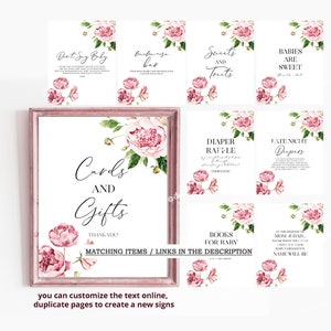 Flower Baby Shower, Game Bundle, Floral Baby Shower Games Printable ...