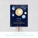 Editable Outer Space Birthday Banner, Galaxy First Birthday Party ...