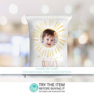 Sunshine Birthday Baby's First Year Photo Poster Template - Etsy