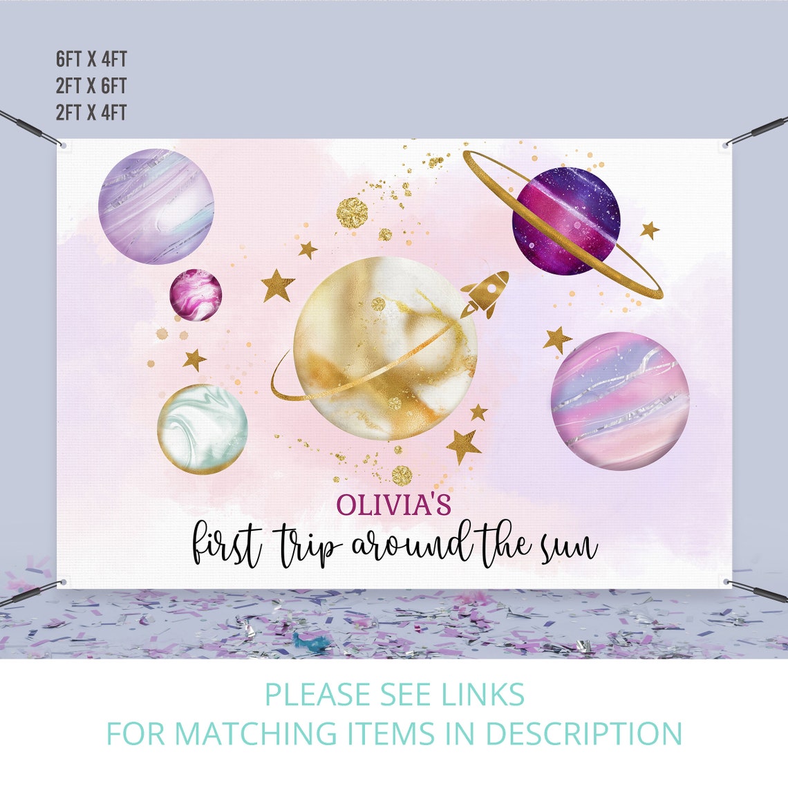 Outer Space Baby Shower Games Guess How Many Candies Are in | Etsy