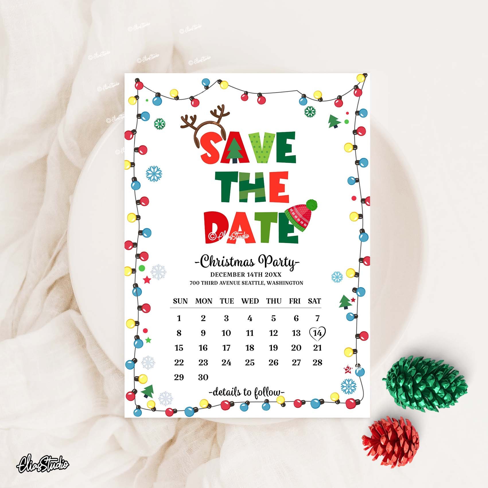 Holiday Clip Art Save The Date Templates Floral Letters Save The Date