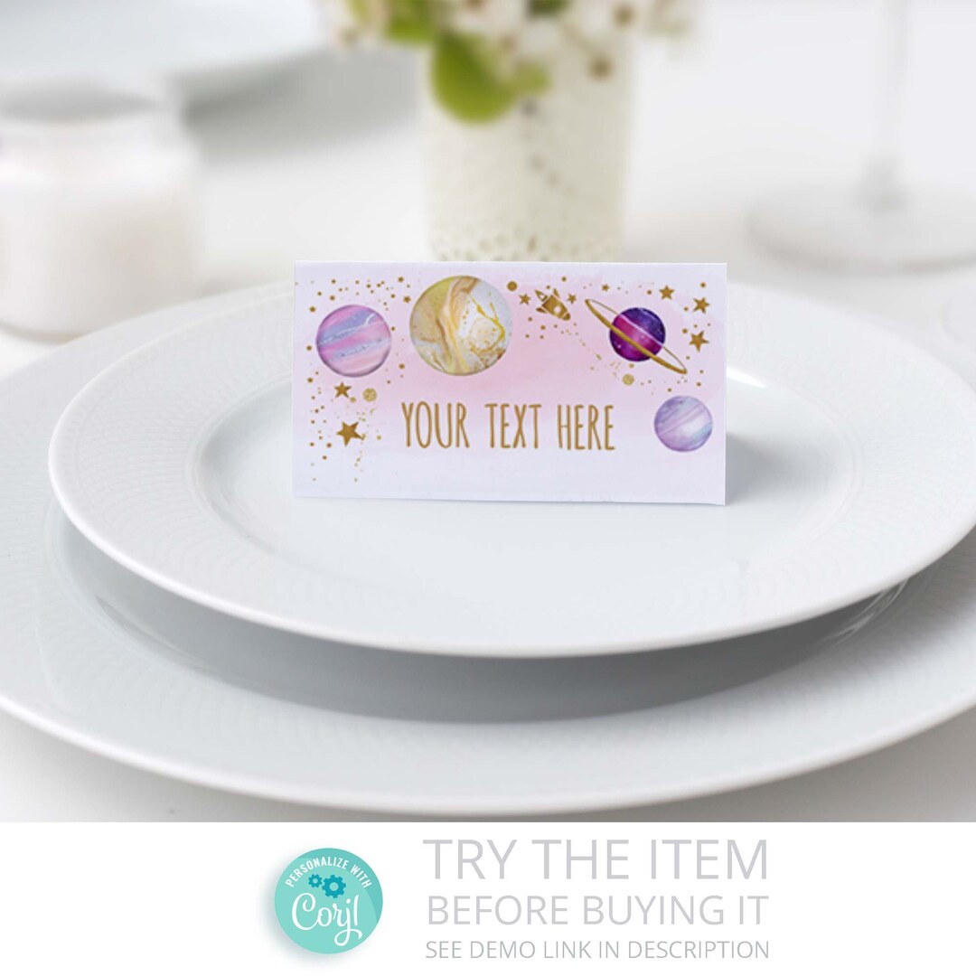 Editable Food Labels Outer Space Birthday, First Trip Around the Sun ...