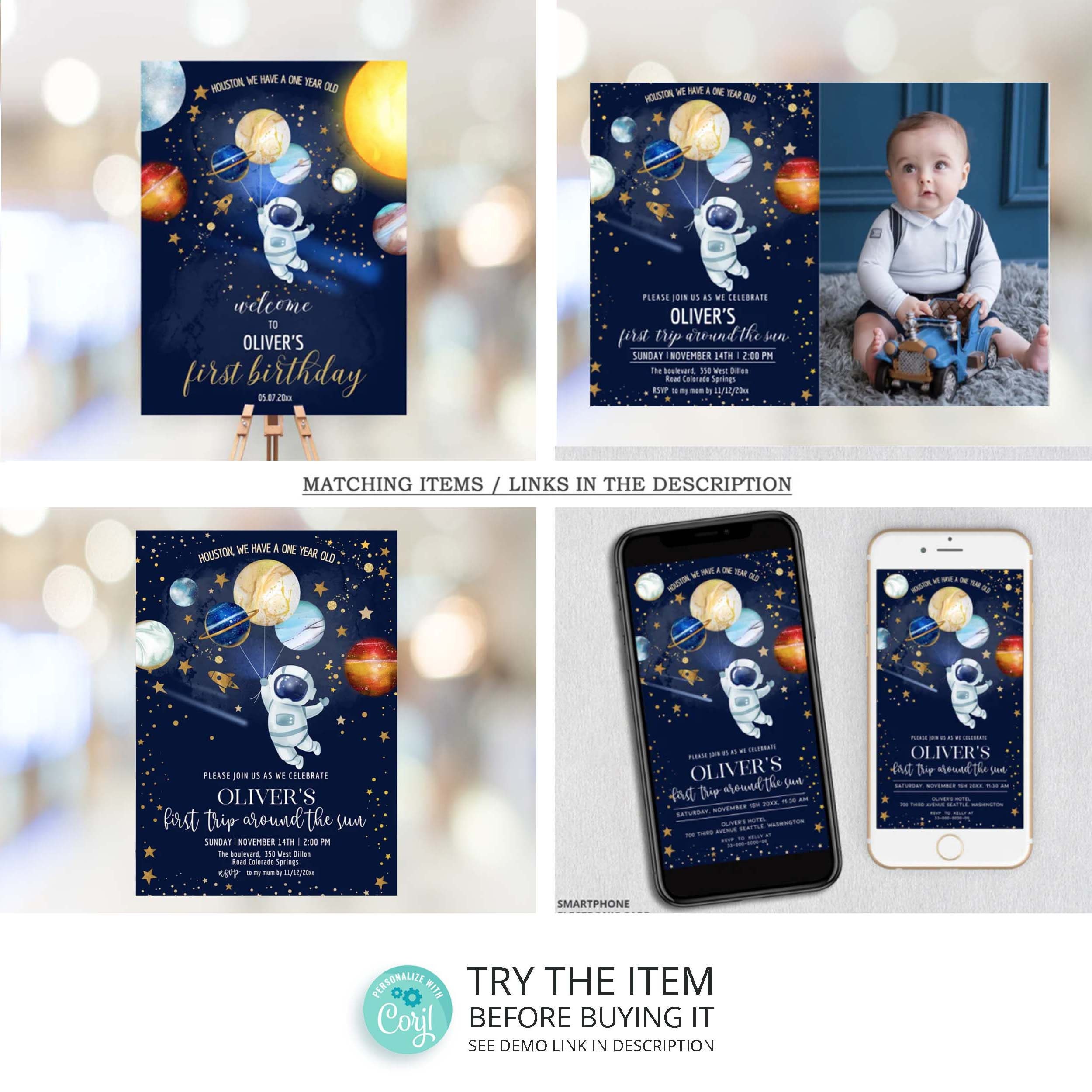 Editable Menu Template Birthday Outer Space Party Menu Card - Etsy