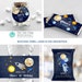 Editable Outer Space Favor Tags Silver Collection Space Birthday Thank ...