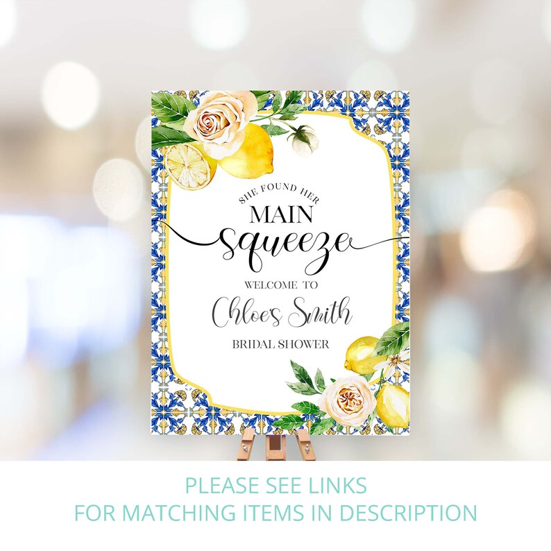 Name Place Card Template Lemons • Editable Place Card Tags Name Tag ...