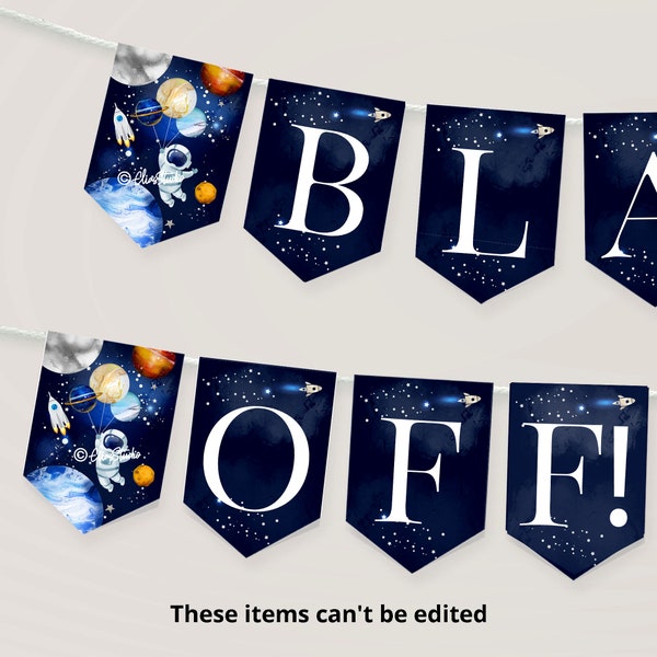 Blast off Birthday - Etsy