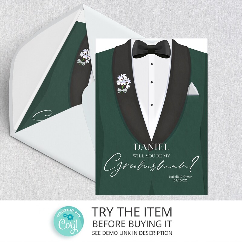 Groomsman Cards - Etsy