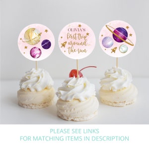 Editable Outer Space Favor Tags. Space Birthday Thank You Tags, Trip ...