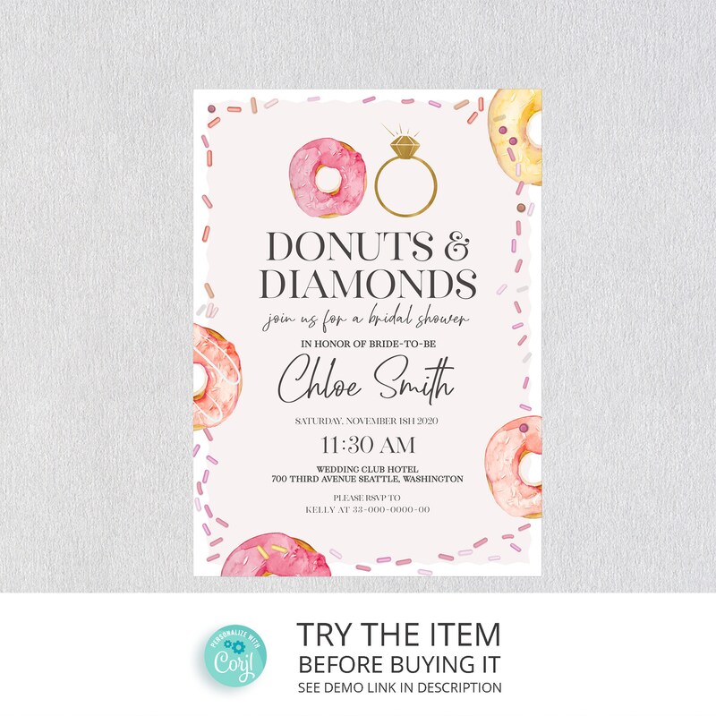 Diamond Donut - Etsy