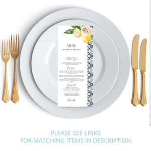 Name Place Card Template Lemons • Editable Place Card Tags Name Tag ...