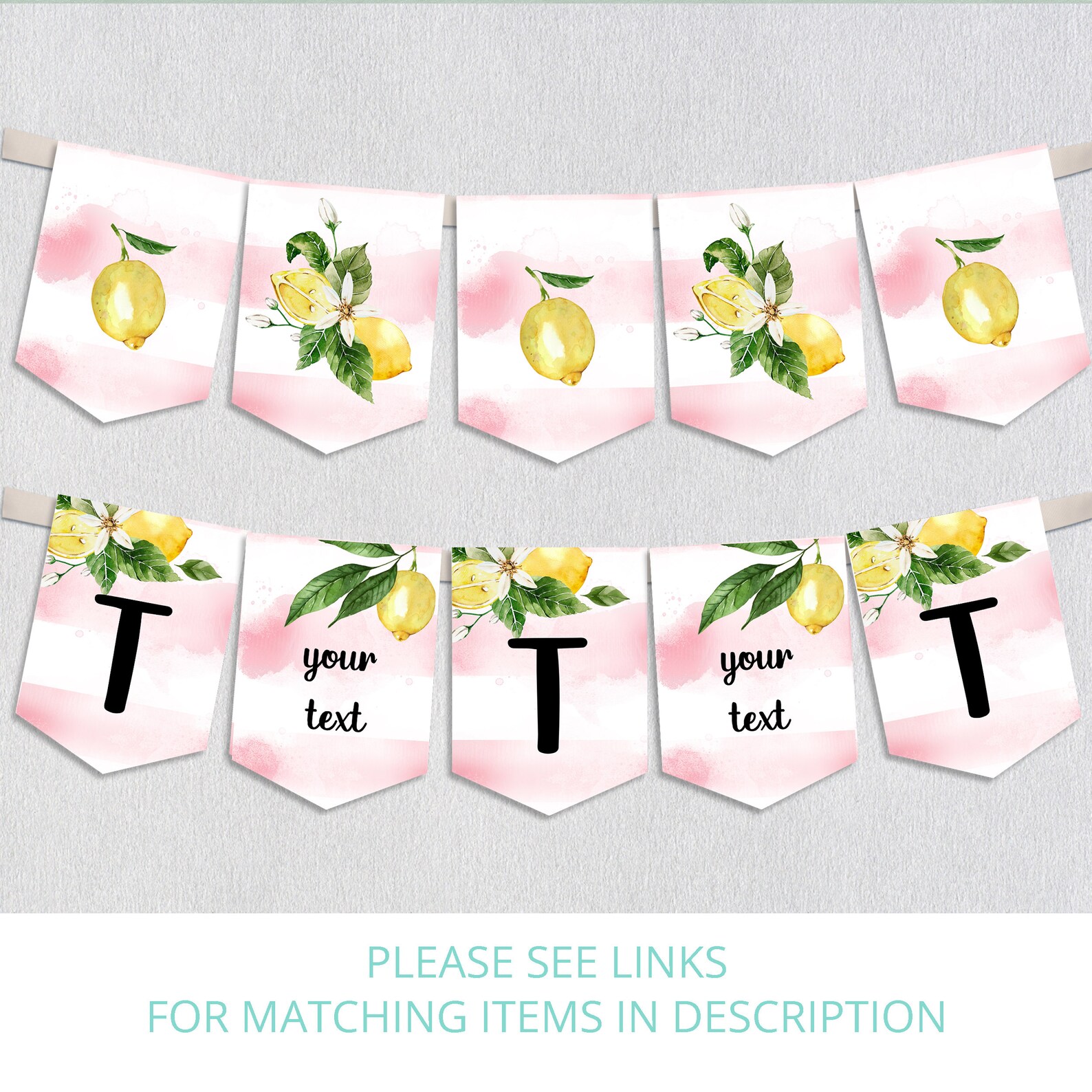 Girl Baby Lemon Shower Invitation Pink Lemon Theme Baby - Etsy