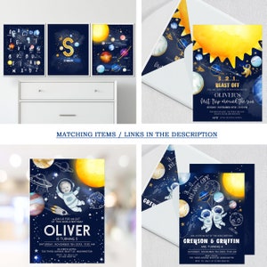 Editable Outer Space Backdrop Banner Tenplate Personalized | Etsy