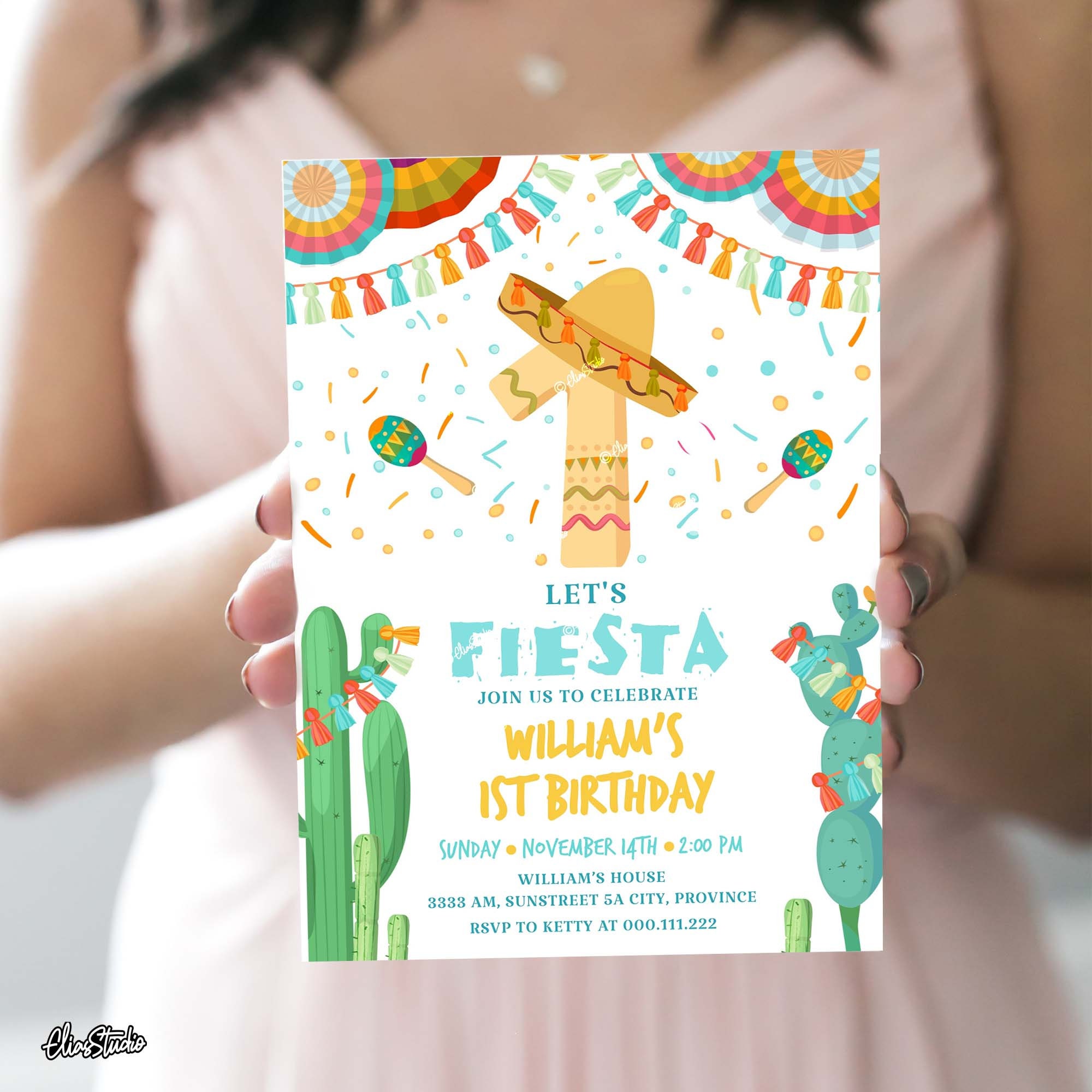 First Fiesta Invitation First Birthday Fiesta Boy - Etsy
