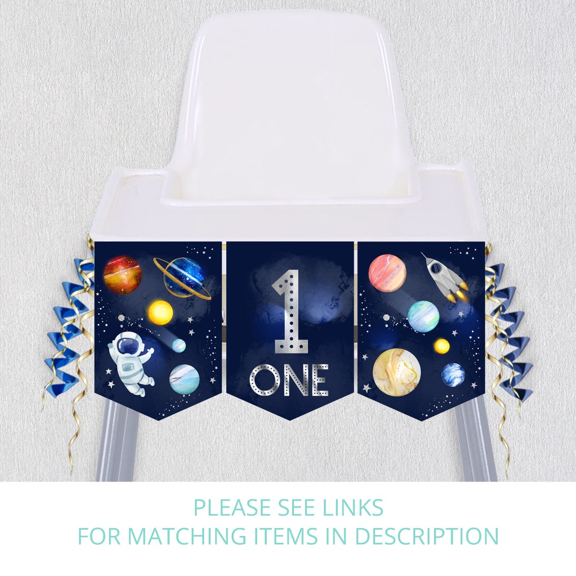 Outer Space Birthday Banner Monthly Photo Banner First Year - Etsy