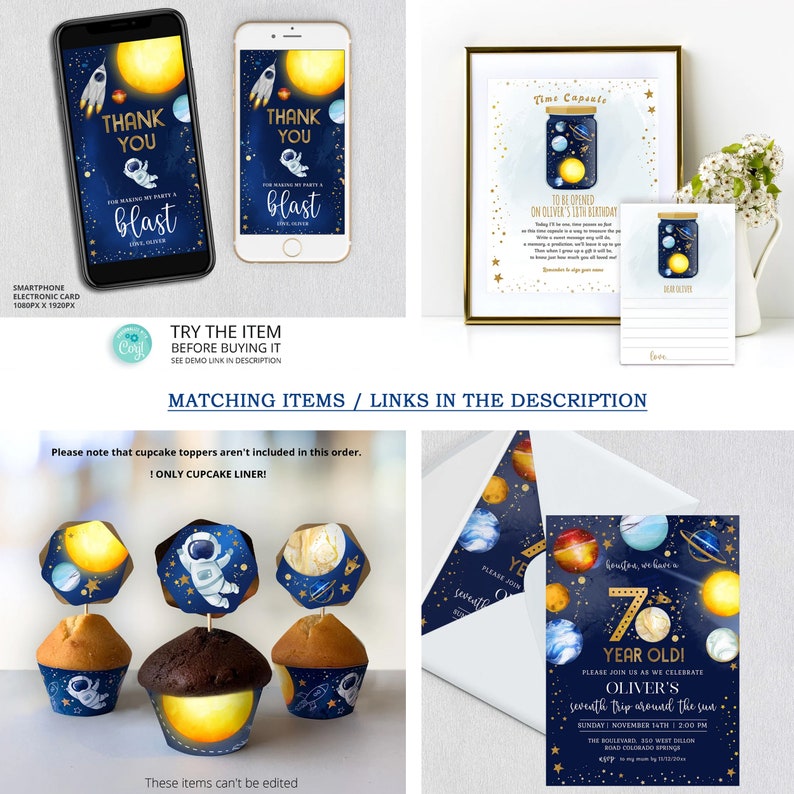 Guess the Baby Birthday Calendar Outer Space Editable Outer | Etsy