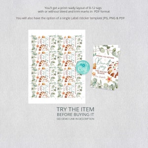 Editable Bundt Christmas Tag | Editable Christmas Tags Christmas Bundt ...