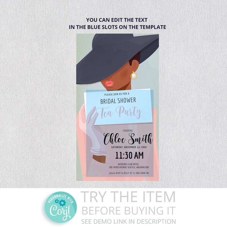 Editable Smartphone Electronic Invitation Digital Invitation - Etsy