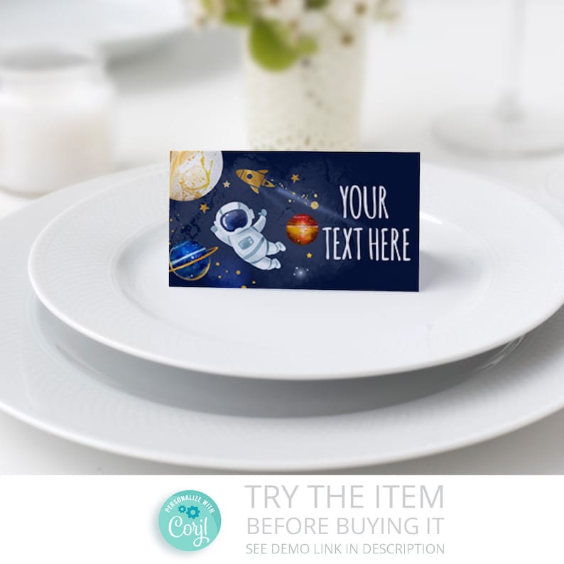 Editable Food Labels Outer Space Birthday, First Trip Around the Sun ...