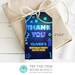 Neon Birthday Thank You Tag Template, Let's Glow Crazy Neon Birthday ...
