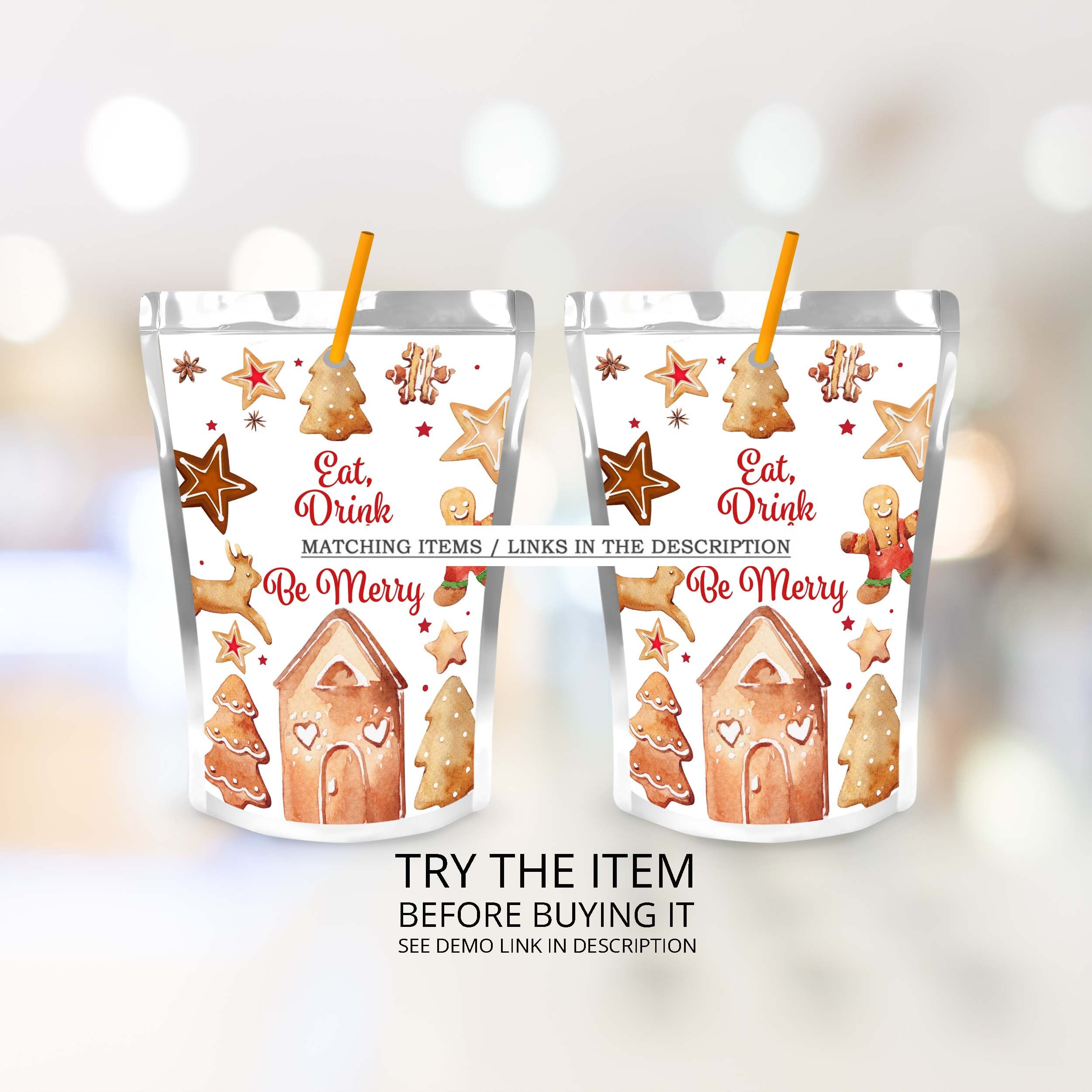 Holiday Edition Editable Chocolate Bar Christmas Wrapper Candy - Etsy