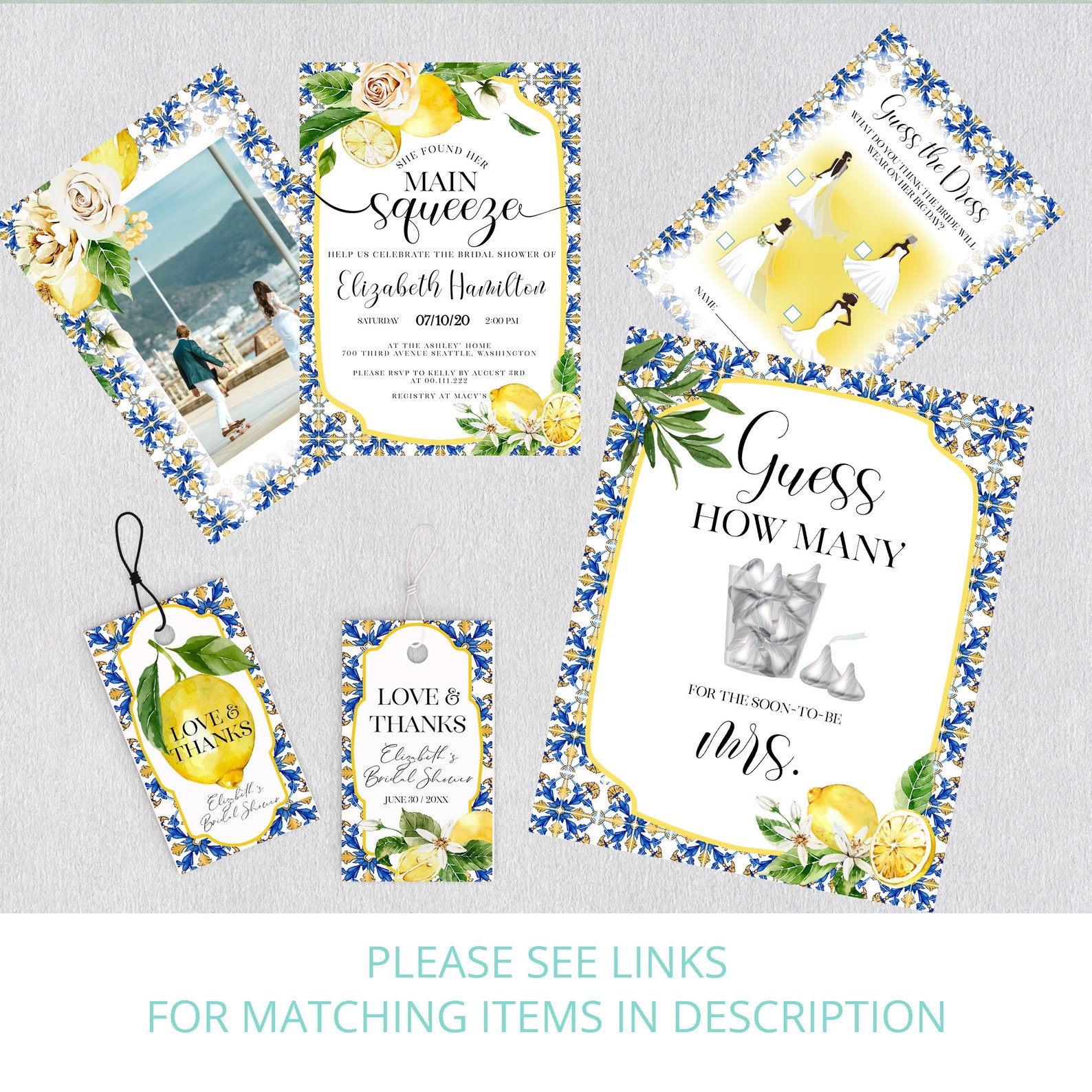 Lemon Game Guess How Many Lemon Drops Sign and Tickets. Lemon - Etsy