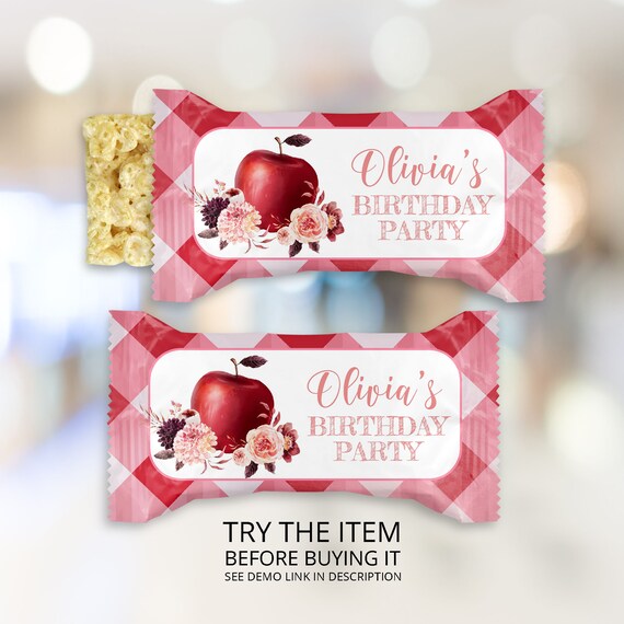 Personalized Rice Krispies Treat Label Template Rice Krispies - Etsy