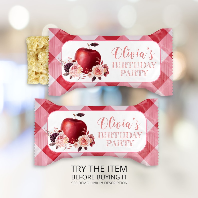 Personalized Rice Krispies Treat Label Template, Rice Krispies Wrapper ...