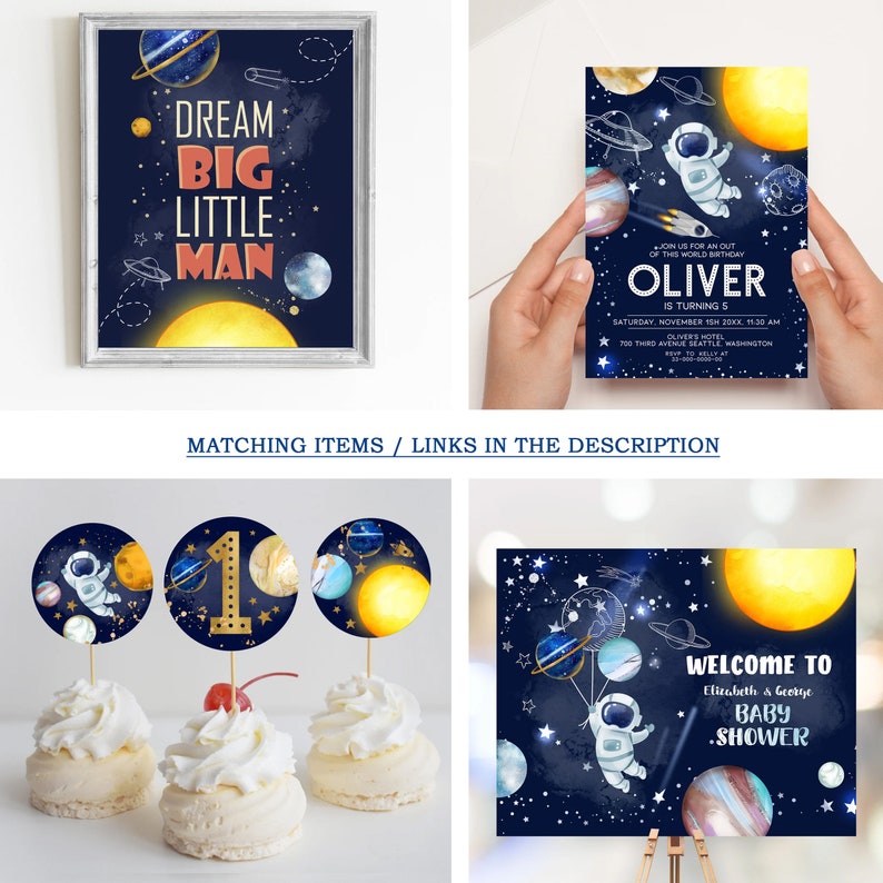 Editable Outer Space Water Bottle Labels Galaxy Party - Etsy